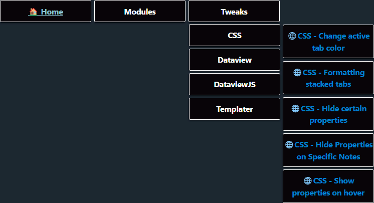 CSS - Hoverable drop-down fields